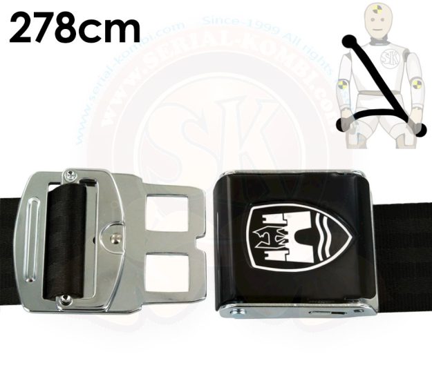 Serial-Kombi | 3-Point lap seat belt black, black airplane belt buckle ...